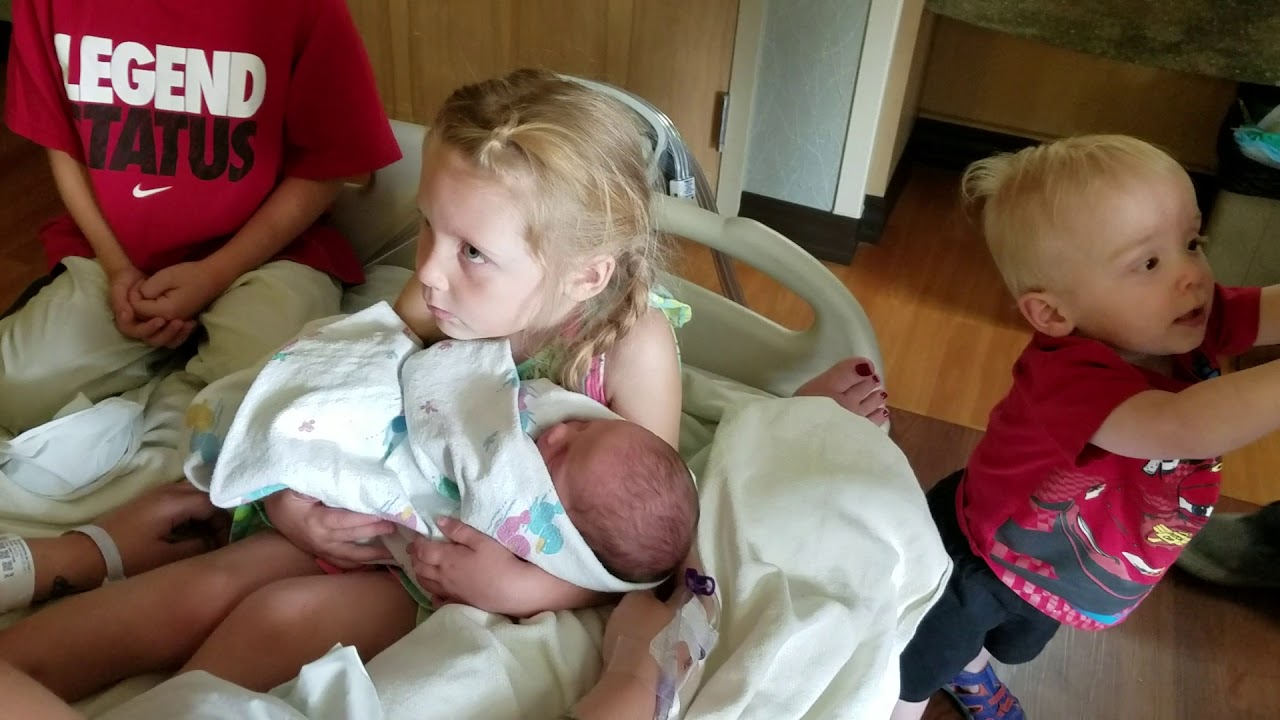 Big Kids Meet Baby Matthew - YouTube