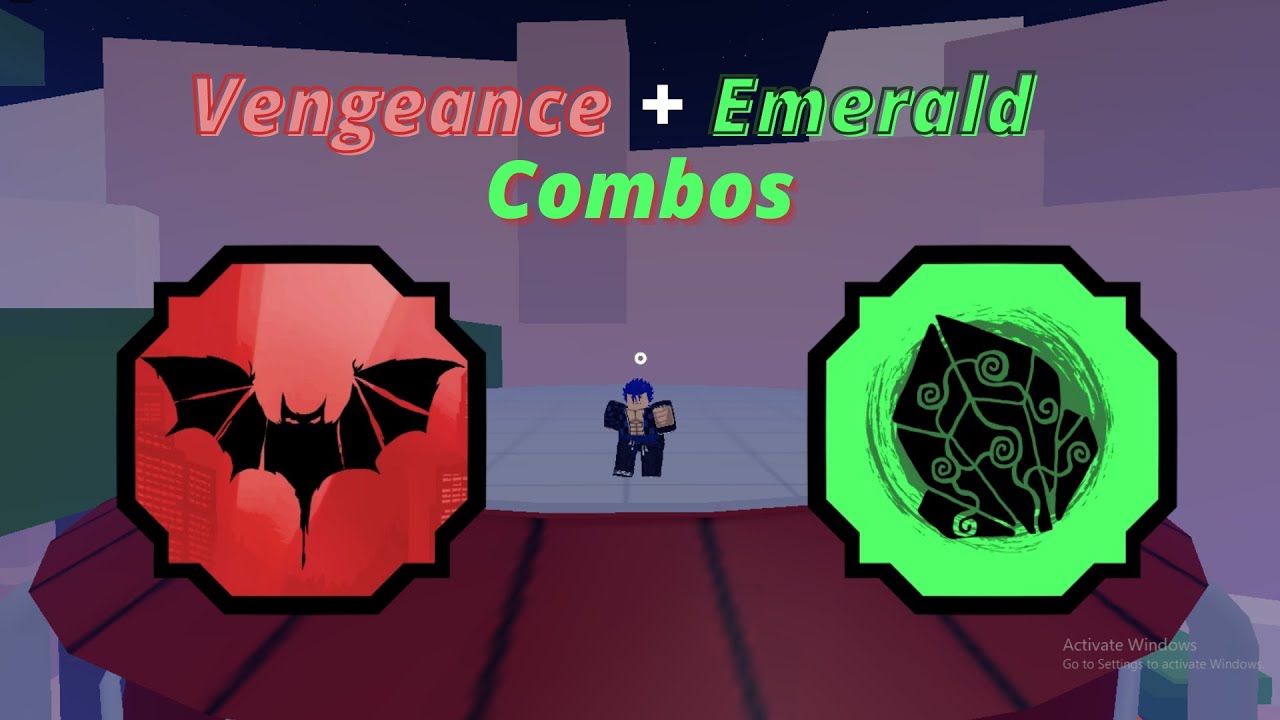 Vengeance and Emerald Combos | Shindo Life - YouTube