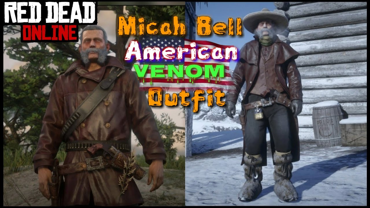 Red Dead Redemption 2 Online - Micah Bell "American Venom" Outfit ...