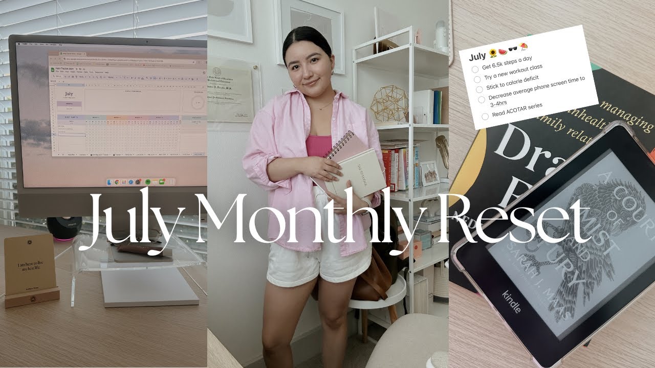 July Monthly Reset Routine | getting out of a funk ,new planner, new ...