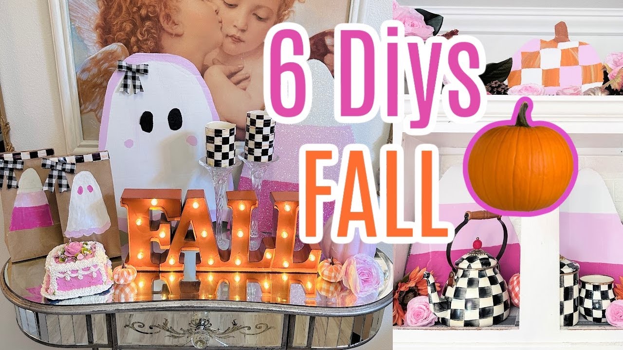 🎃NEW!! 6 DIY ((Cute!!)) FALL HALLOWEEN DECOR CRAFTS 🎃"I Love Fall" ep 8 ...