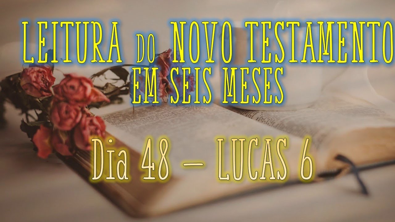 LEITURA DO NOVO TESTAMENTO EM SEIS MESES - DIA 48 LUCAS 06 - YouTube