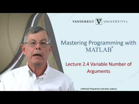 Mastering Programming with MATLAB: (4) Variable Number of Arguments ...