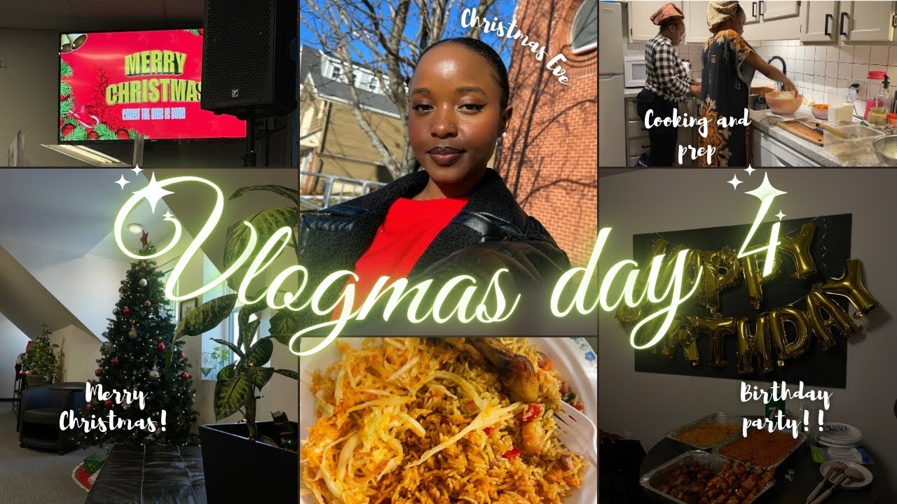 🎄VLOGMAS DAY 4🎄: Christmas Recap🎉!! || Christmas Eve service || food ...