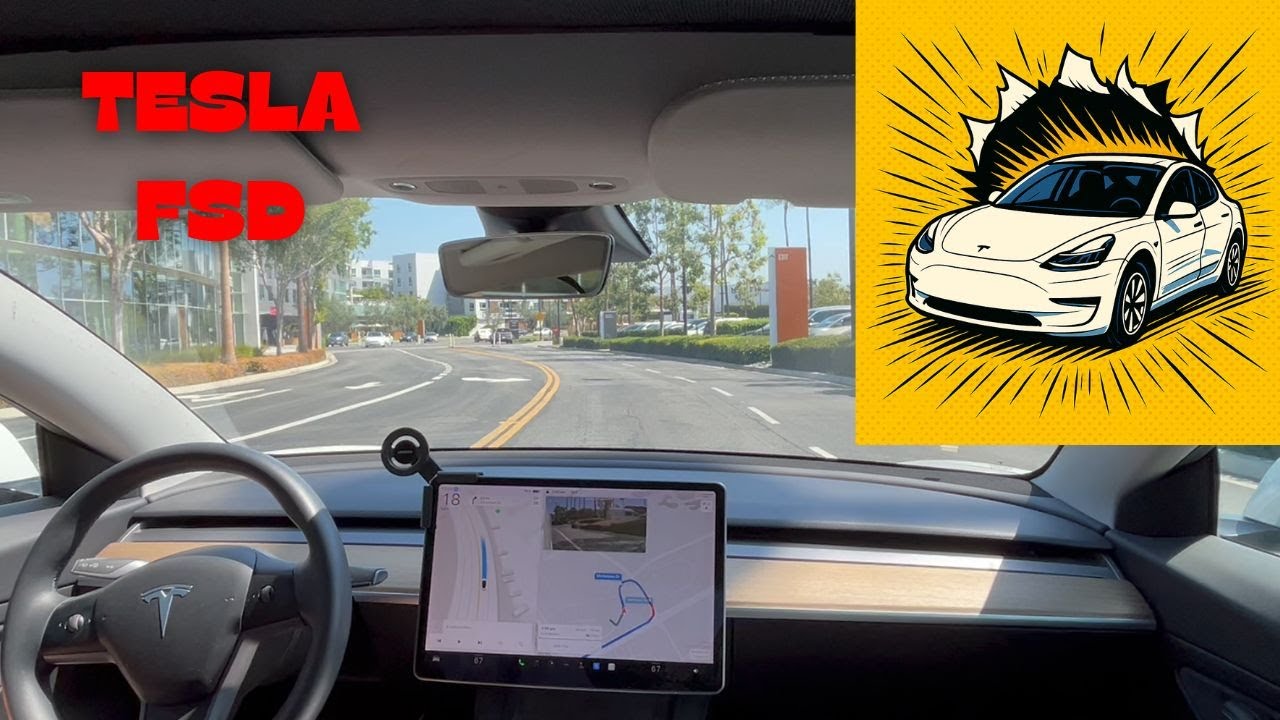 Smooth Driving with Tesla FSD: Navigating Traffic, Lane Changes, and ...