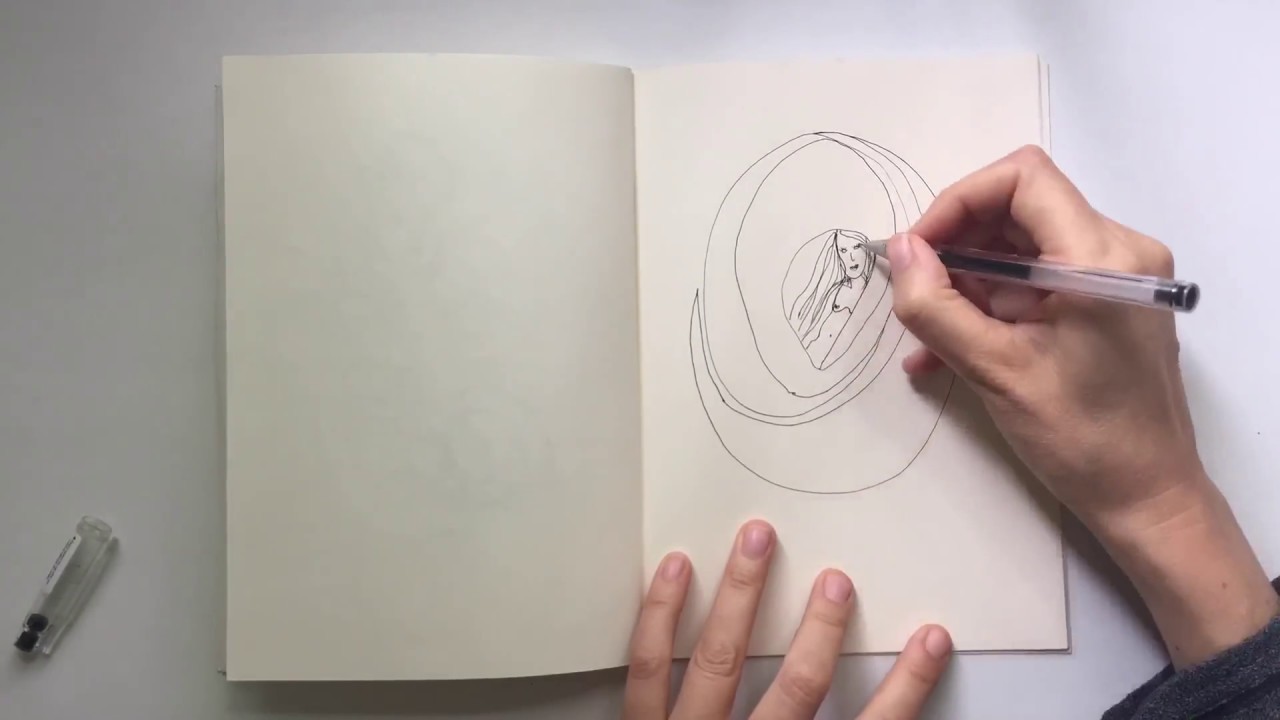 Channeled Drawing Process by Awi - May 16,2017 - In Sight - YouTube