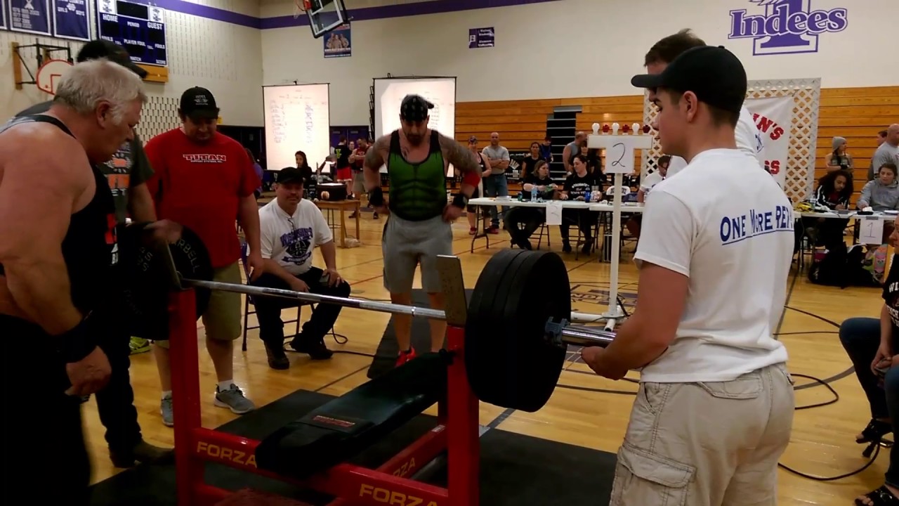 Randy Fry #hulksmash bench press competition 2nd attempt Independence ...