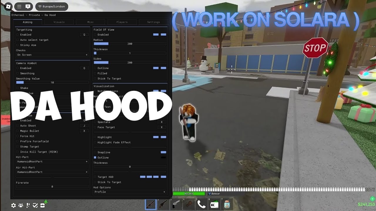 Roblox Da hood BEST HvH Script Force Hit, Bullet Tp, Magic Bullet ...