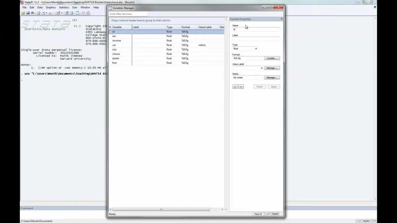 creating variable labels in stata - YouTube