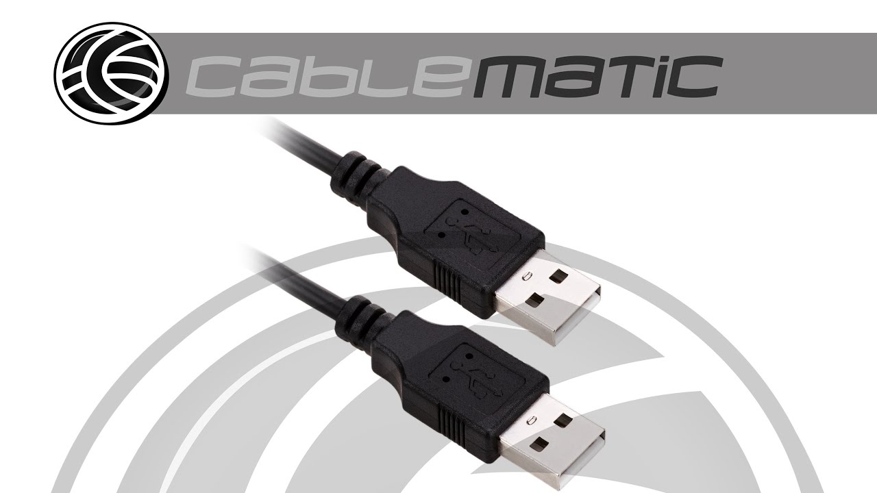Cable USB 2.0 (AM/AM) - distribuido por CABLEMATIC ® - YouTube