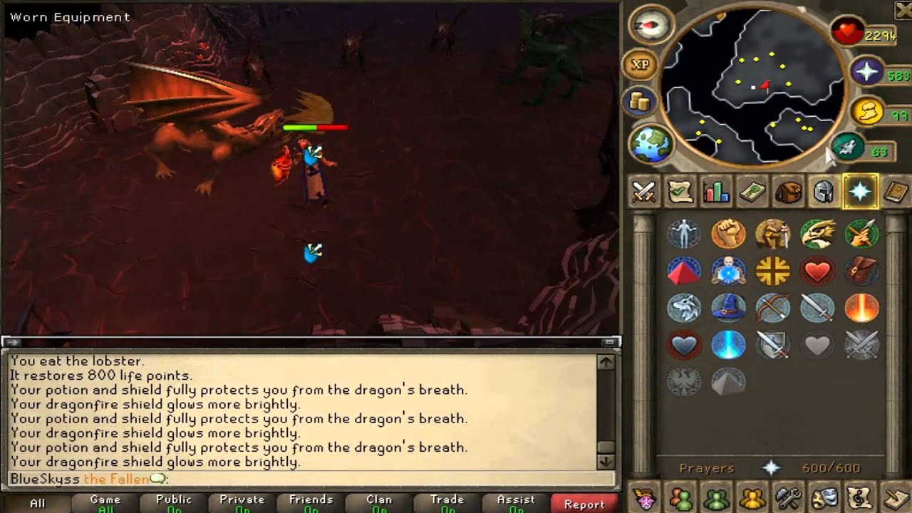 How to Recharge your DragonFire Shield in Runescape 2013 - YouTube