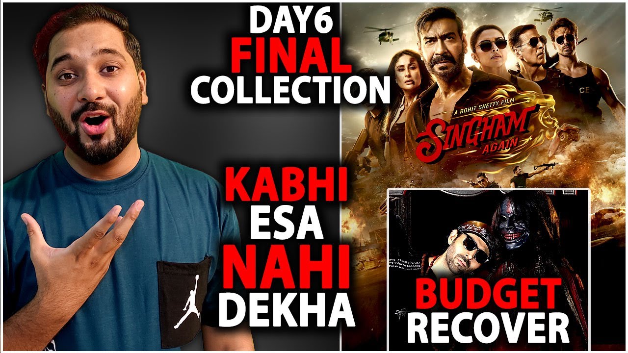 Singham Again vs Bhool Bhulaiyaa 3 - Day 6 Box Office Collection India & Worldwide | Ajay Devgen ...