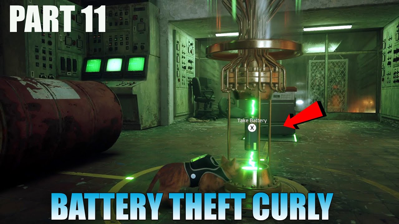 BATTERY THEFT CURLY😯 | Stray Pc Gameplay No Commentary Part 11 | THE ...