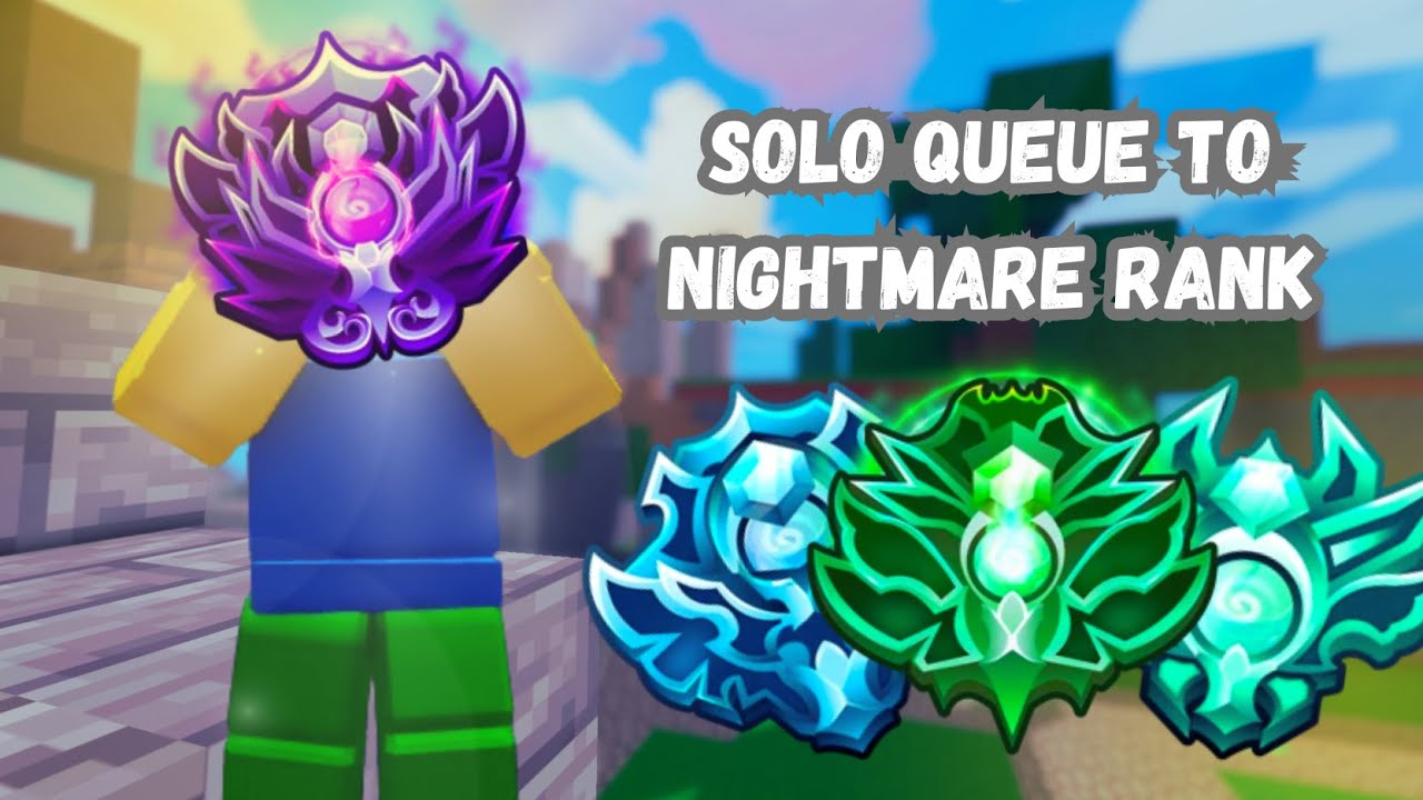 Solo Queue To Nightmare Rank (Roblox Bedwars) - YouTube
