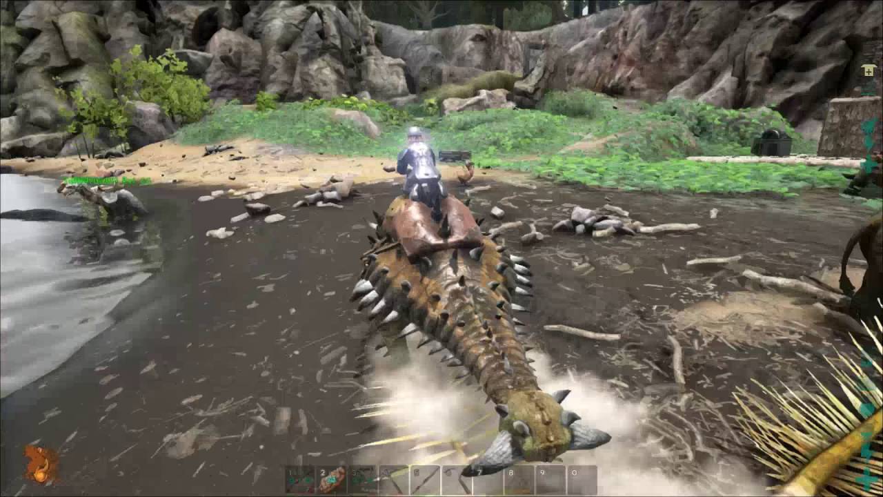 Craft Ankylo Saddle And Ride Ankylo In ARK Survival Evolved - YouTube
