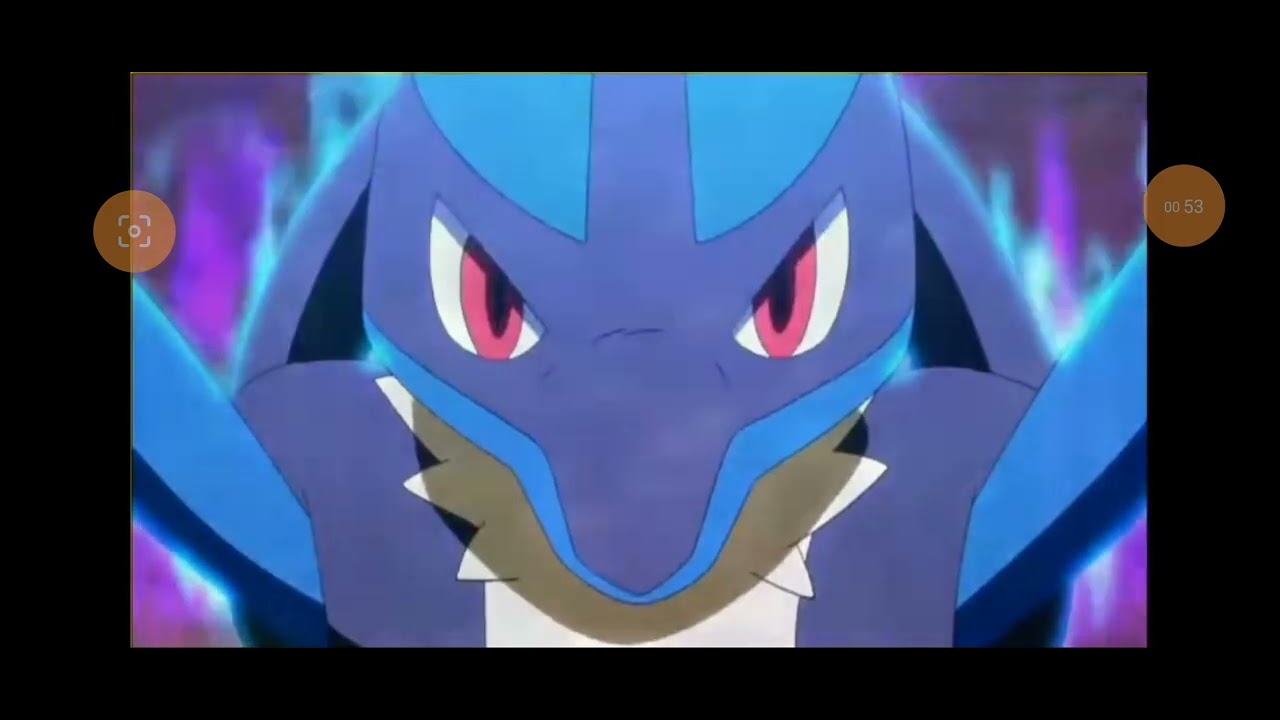 ash mega lucario ultimate form of lucario #please subscribe took 4 ...