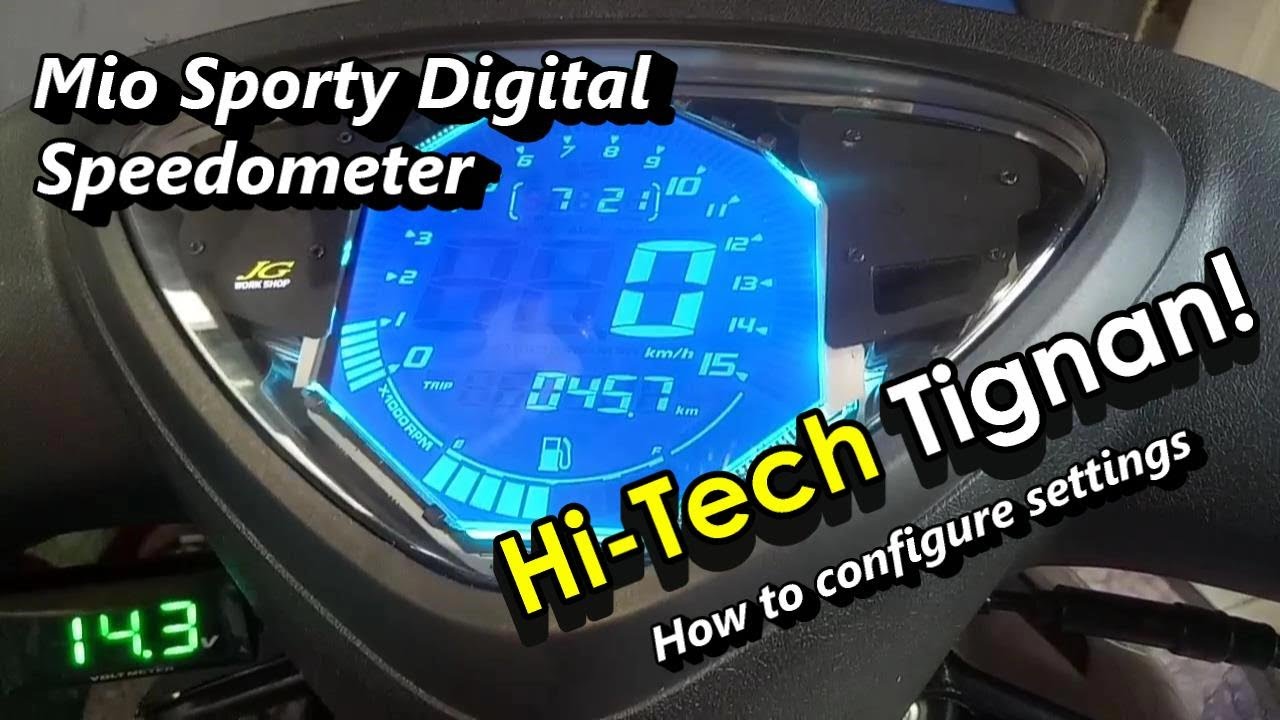 Digital Speedometer & Odometer - Mio Sporty - YouTube