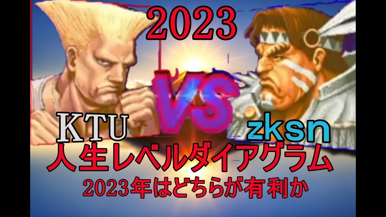 新年2023 KTU 対 zksn 人生ダイアグラム検証 - YouTube