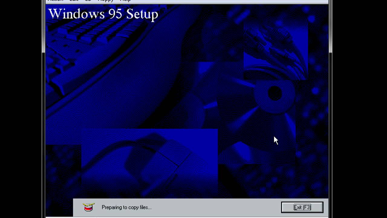 Installing Windows 95 - YouTube