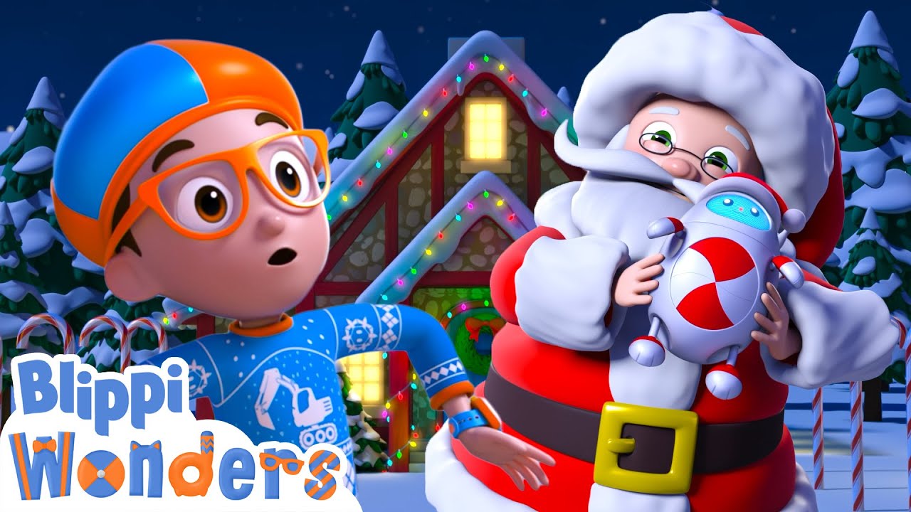 Blippi meets Santa and SNO.BO ! | Blippi Wonders Educational Videos for ...