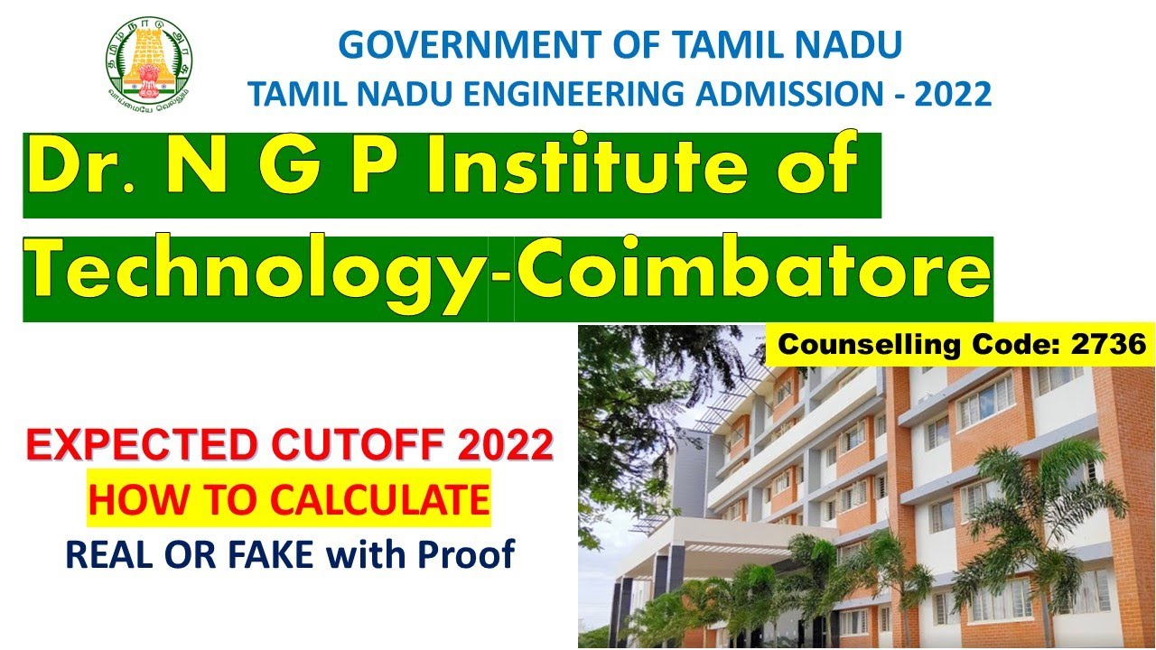 Dr NGP Institute of Technology| Expected Cutoff 2022| Anbarivu #drngpit ...