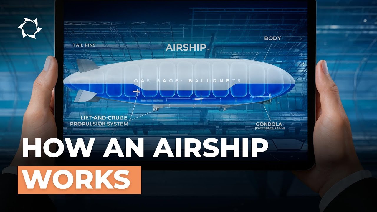 How does an airship fly? Design and operating principle - YouTube