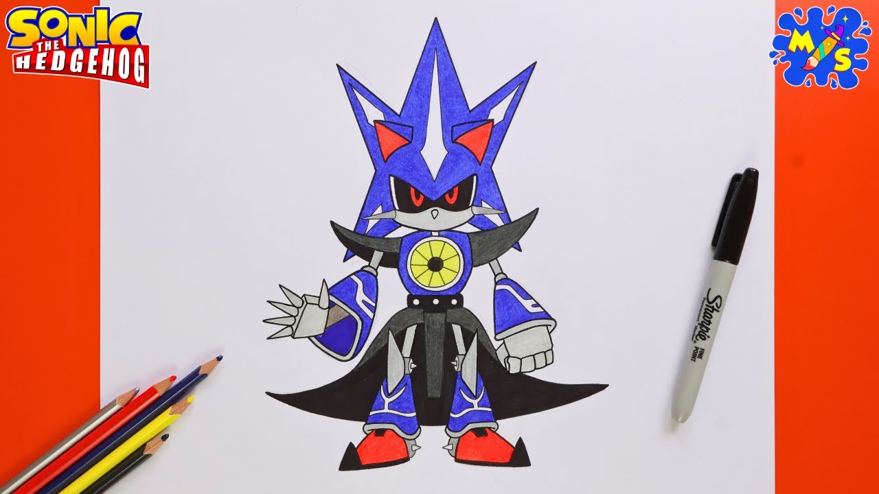 How to Draw Neo Metal Sonic - YouTube