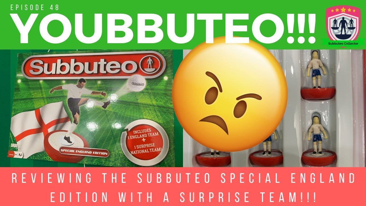 Reviewing the Special England Edition Subbuteo Set Youbbuteo - YouTube