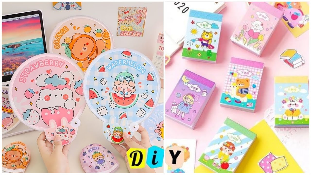 DIY Kawaii Stationery | How Cute Stationery Supplies | Homemade ...