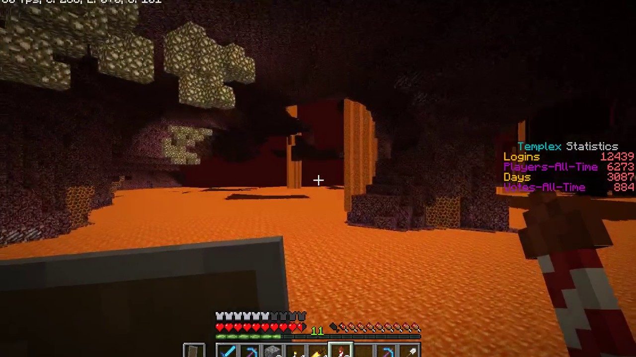 Minecraft Templex Server Flying Through The Nether - YouTube