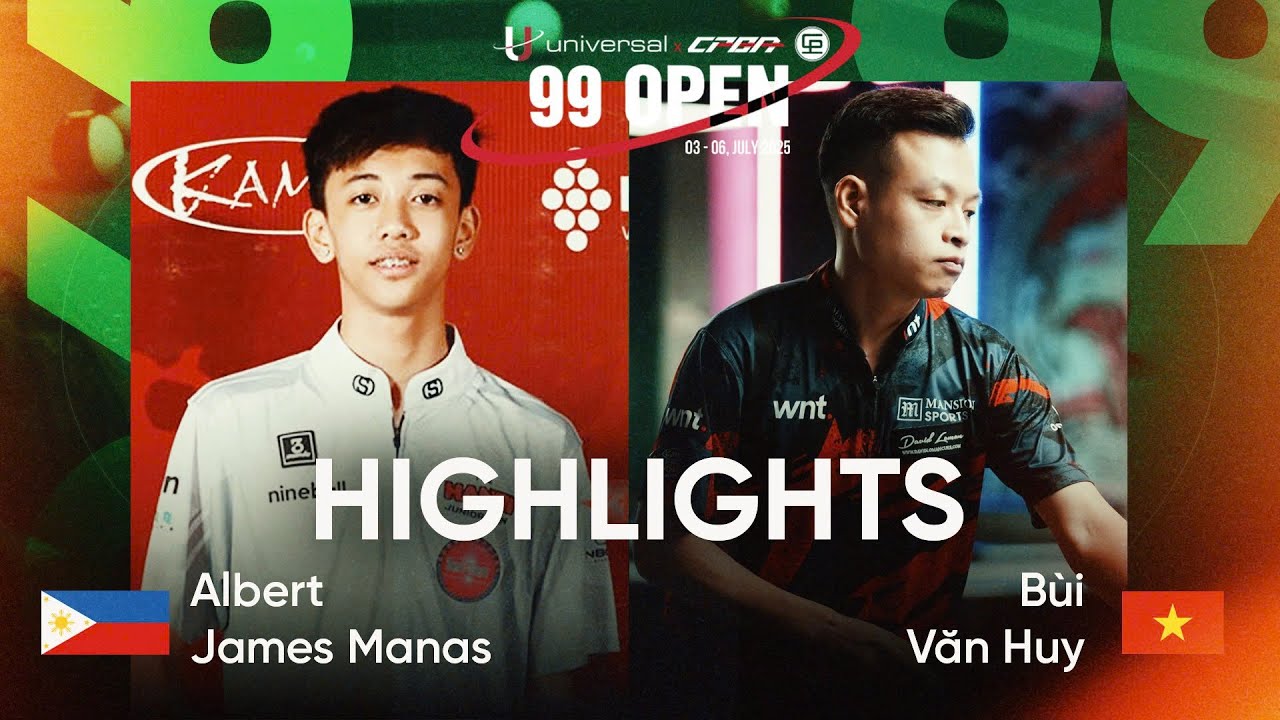 Highlights I Albert James Manas vs Bùi Văn Huy I Giải Universal CPBA 99 ...