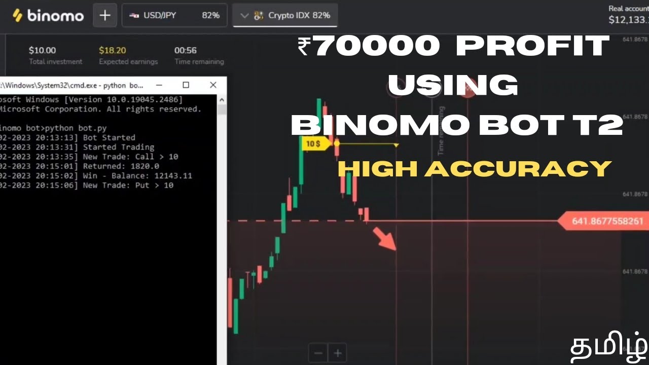 MADE ₹70,000 PROFIT USING BINOMO MOBILE BOT T2 | TRADING BOT TAMIL ...