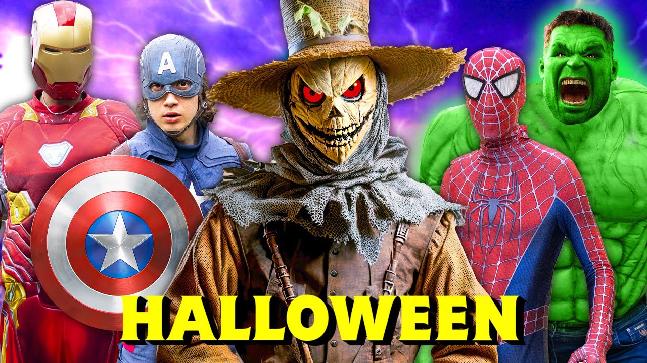Superheroes at Halloween! - YouTube