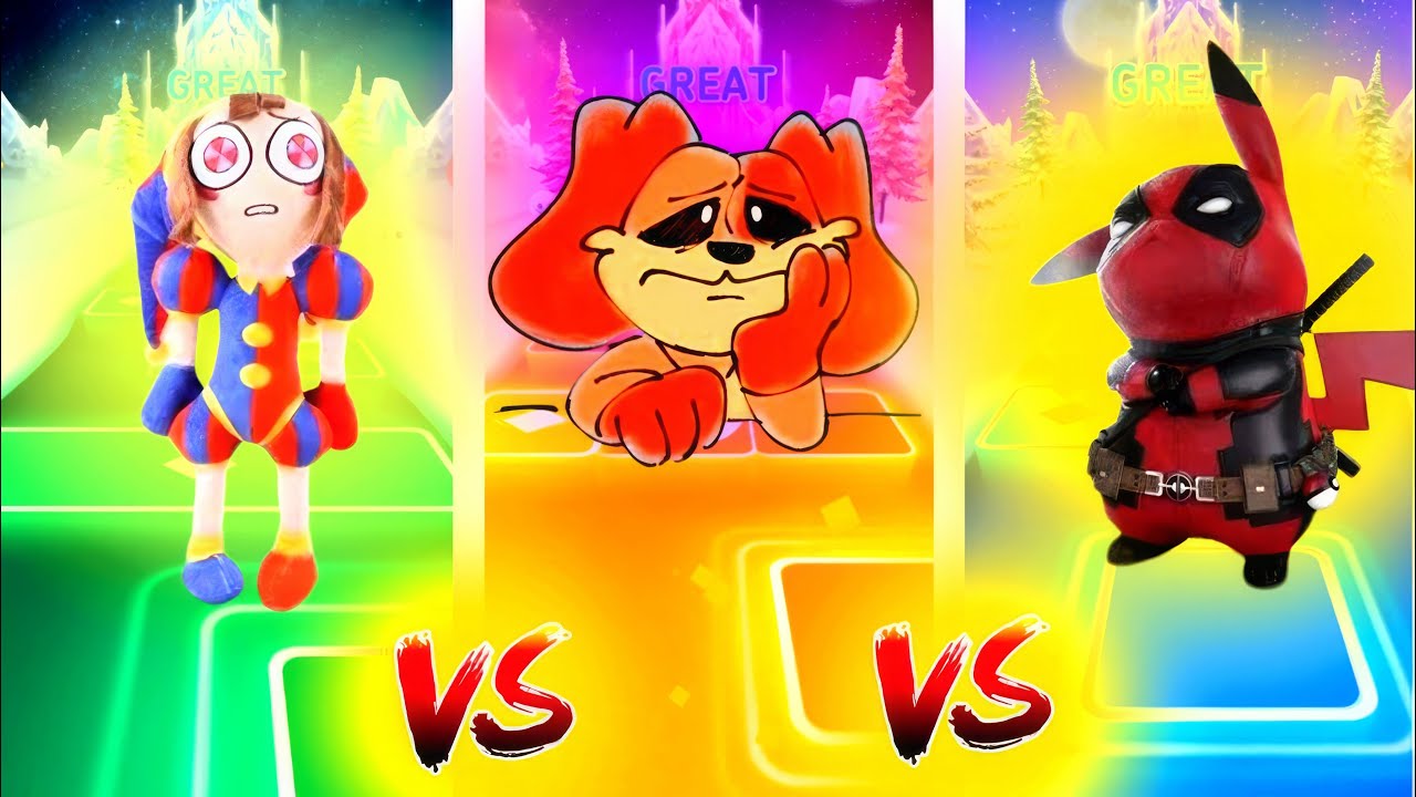 THE AMAZING DIGITAL CIRCUS🆚 SMILLING CRITTERS 🆚DEADPOOL COFFIN DANCE ...