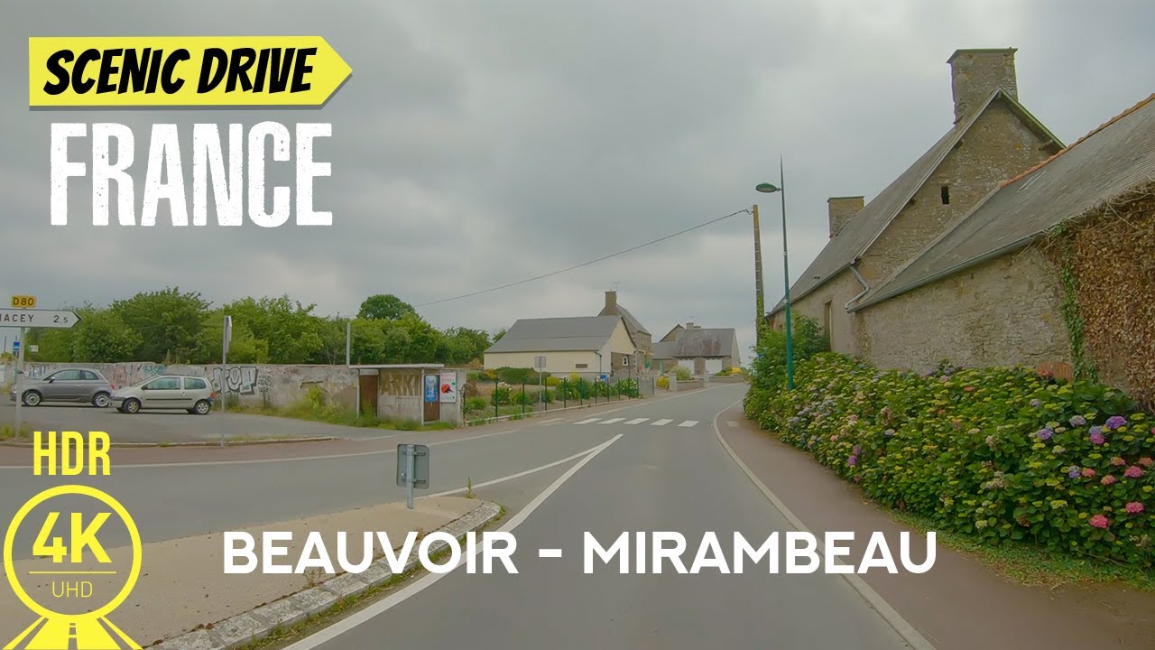 Driving Tour through France - Scenic Roads of Beauvoir and Mirambeau ...