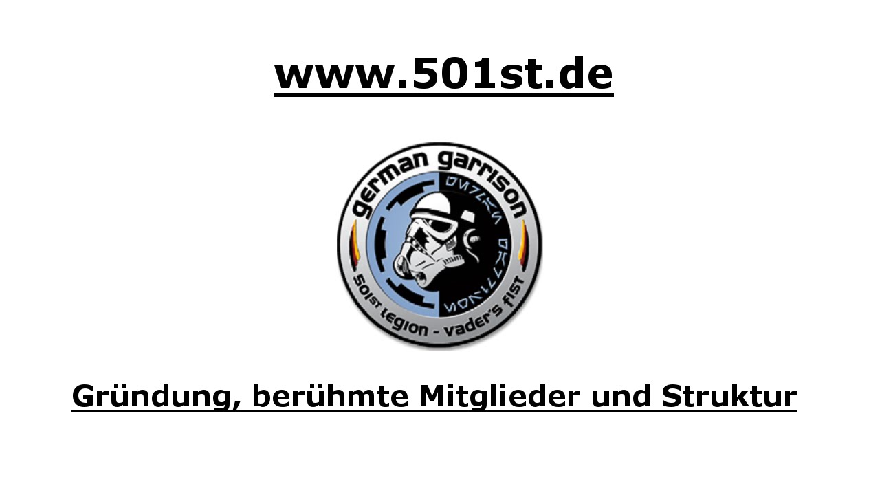 501st German Garrison Gründung, berühmte Mitglieder und Struktur - YouTube