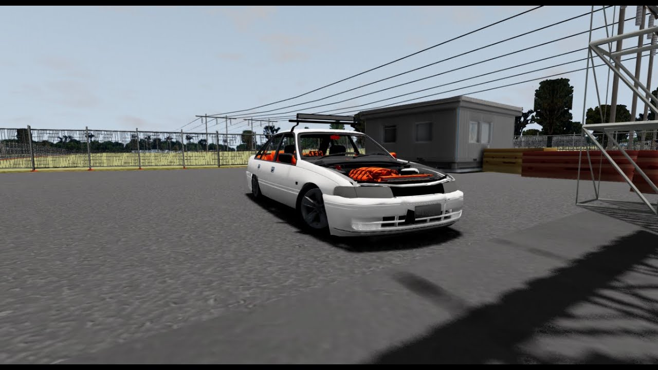 another skid in the vp on summernats burnout pad - YouTube