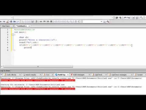 C programming tutorial to check vowel using branching statement - YouTube