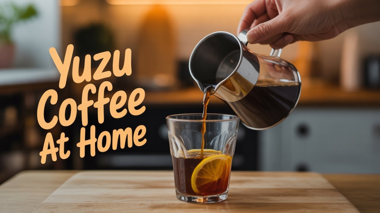 How to Make Yuzu Coffee (that looks awesome) - YouTube