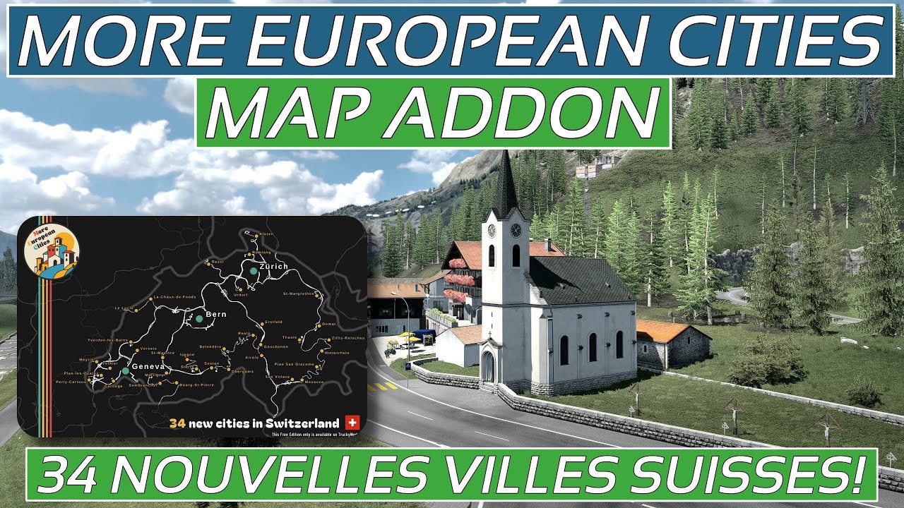 [ ETS 2 1.54 ] 🔹MORE EUROPEAN CITIES MAP ADDON V 1.0🔹 - YouTube