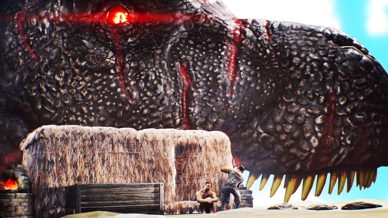 TITAN TREX Has Become The GODZILLA Of ARK! (8) Ark Grounded Gameplay ...