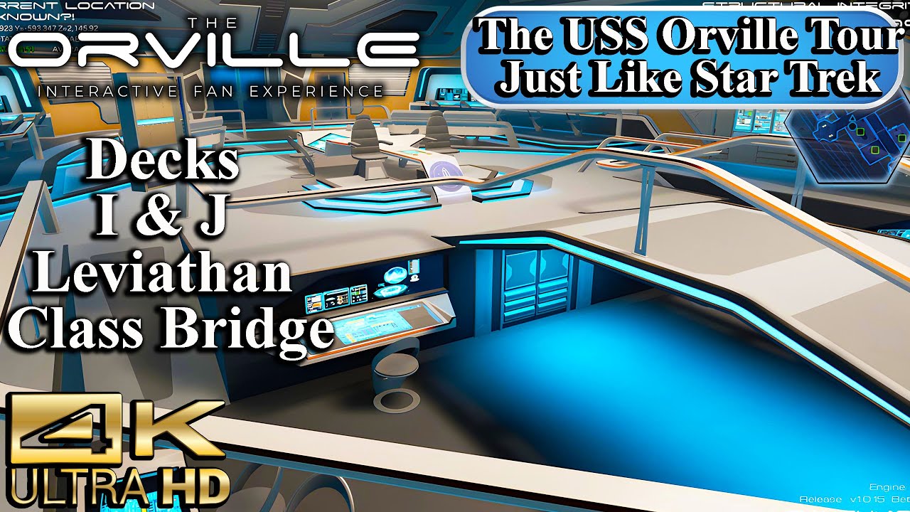 The Holodeck Adventure: Touring Decks I & J of Virtual USS Orville 4K ...