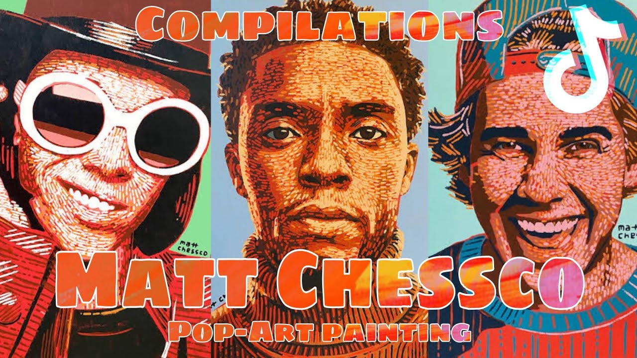 Matt Chessco Pop-Art Painting Compilations | Tiktok Artist🔥 - YouTube