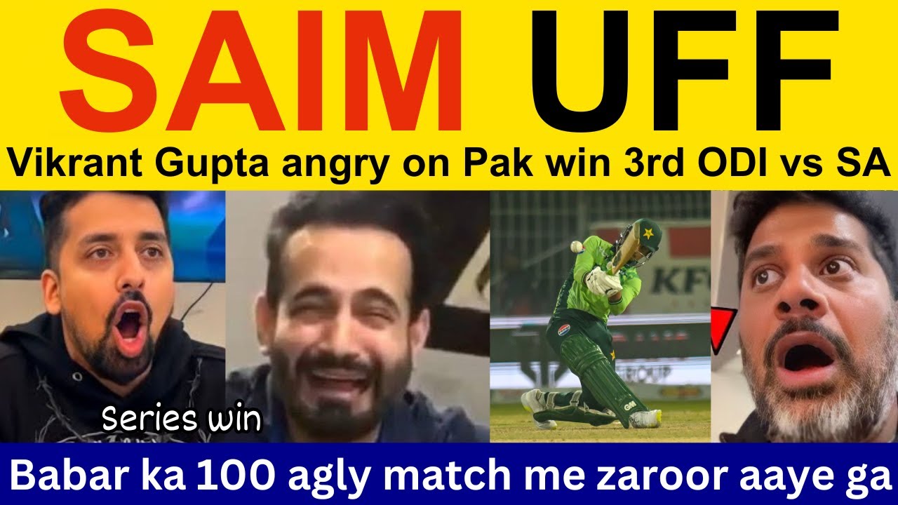 😍 Vikrant Gupta Latest Reaction on Saim Ayub batting today vs SA today ...