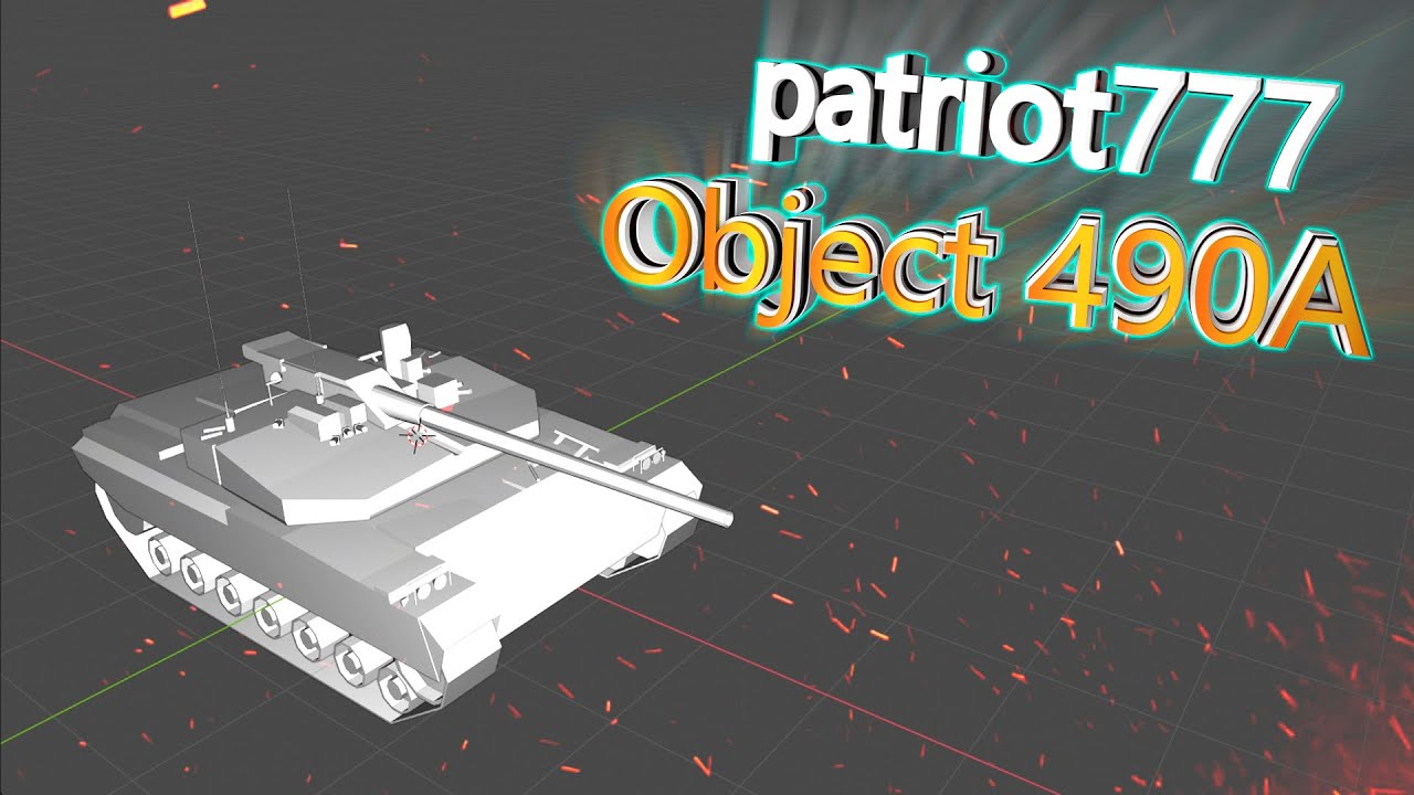 My first 3D model in Blender | Tank: Object 490A - YouTube