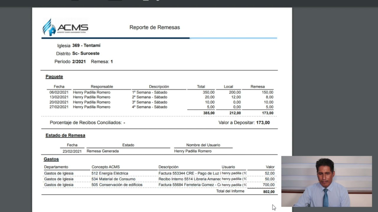 03 TUTORIAL_ACMS PROCEDIMIENTO DE CIERRE DE REMESAS - YouTube
