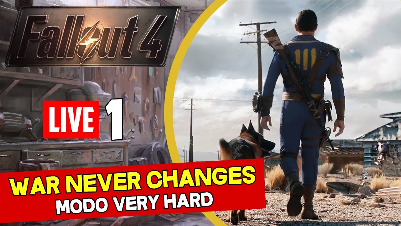 Fallout 4 (Very Hard) PS4 Ao Vivo #1 - War Never Changes - YouTube