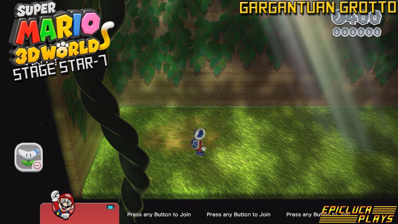 Super Mario 3D World: Stage Star-7 - Gargantuan Grotto (Wii U ...