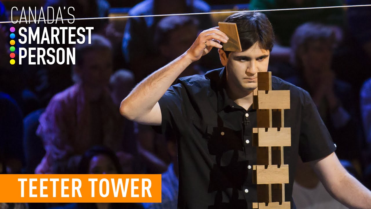 Teeter Tower Challenge | Canada’s Smartest Person | CBC - YouTube