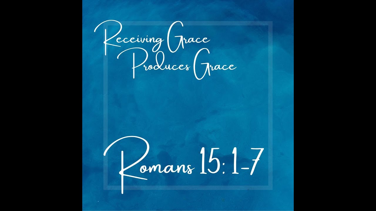 "Receiving Grace Produces Grace" - YouTube
